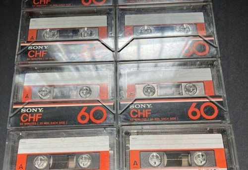 Аудиокассеты sony CHF 60. 8 шт одним лотом