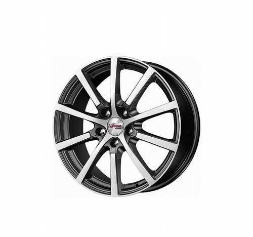 Литые диски 7x17 5x112 66.6 ET35 iFree Big Byz Блэк Джек