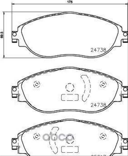 Колодки тормозные дисковые Xtra перед P8514