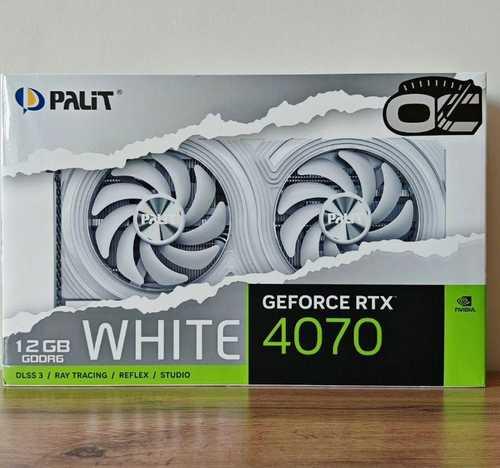 Palit RTX 4070 White OC 12GB. Гарантия