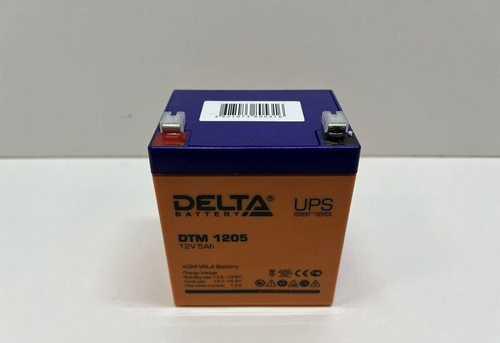 Аккумулятор delta dtm 1205 12v 5Ah батарея