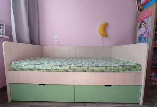 Детская кровать 160 на 80 с матрасом