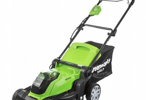 Газонокосилка аккумуляторная greenworks G40LM41 (4