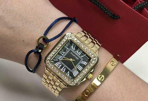 Часы женские золотые cartier