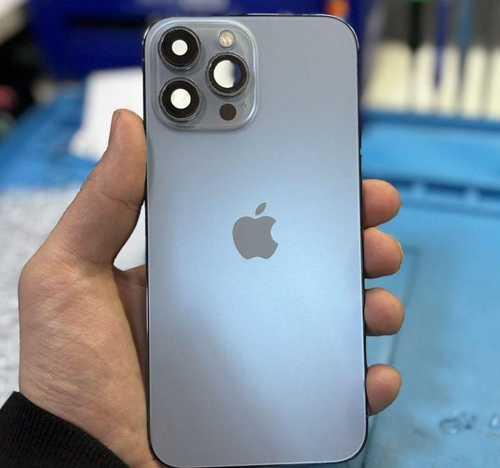 Корпус iPhone 13 pro max blue оригинал в сборе