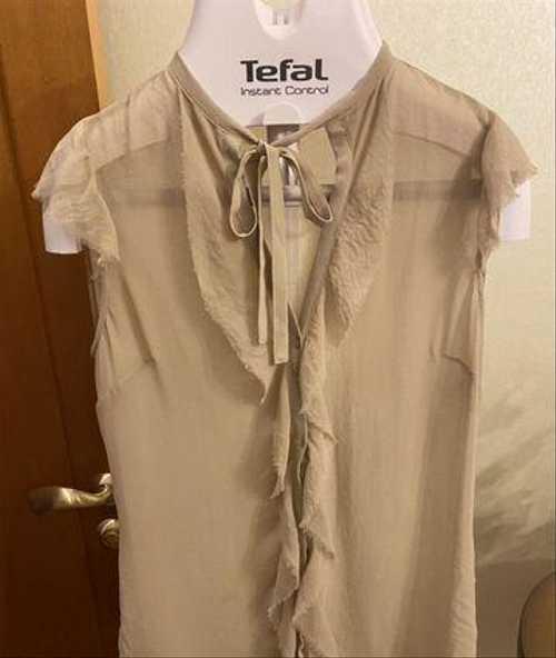 Блузка Benetton и шелковый топ