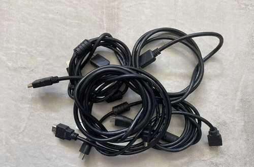 Разные кабели (hdmi, dvi, vga и тд)