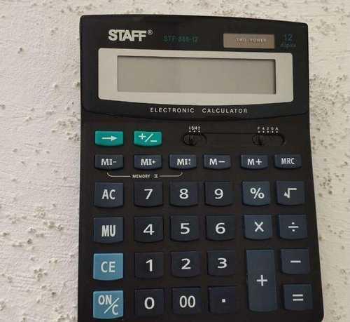 Калькулятор staff STF-888-12 20*15 см черный