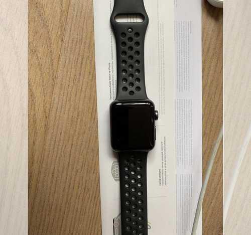 Часы apple watch series 3 38mm nike