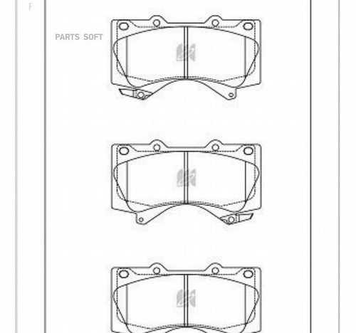 Колодки тормозные дисковые перед land cruiser 200 (J2) 08 D2278MH,D2278MH,kashiyama