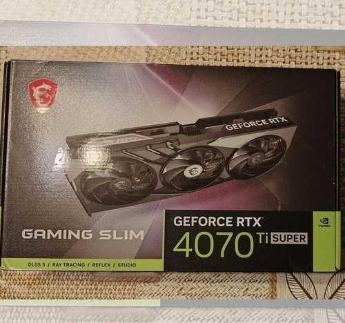 GeForce rtx 4070 ti super 16G gaming slim MSI