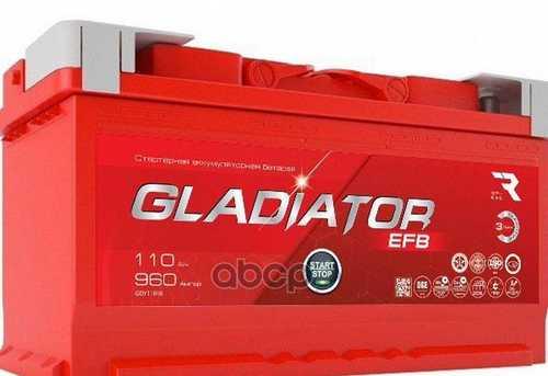 Аккумулятор gladiator EFB 110 Ah, 960 A, 353x17