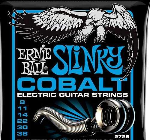 Ernie ball 2725 Cobalt Slinky Extra 8-38 - Струны для электрогитары