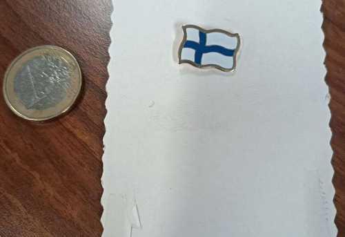 Значек финский флаг