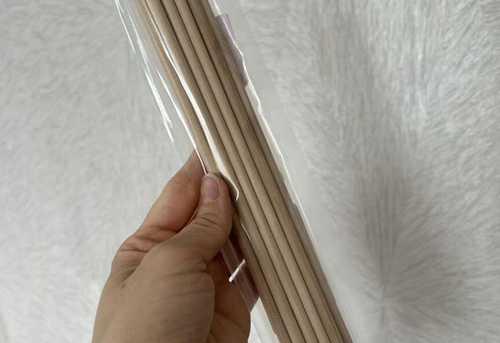 Палочки для сахарной ваты деревянные 6х300 10 шт