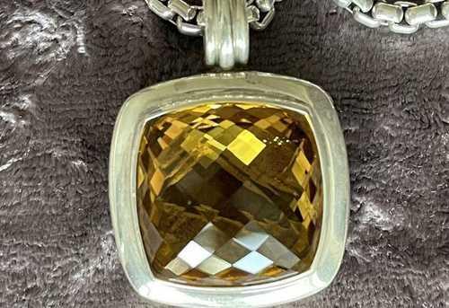 Колье подвеска david yurman с цитрином