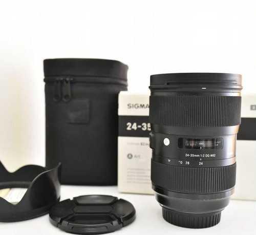 Sigma 24-35mm f/2 DG HSM Art на Canon