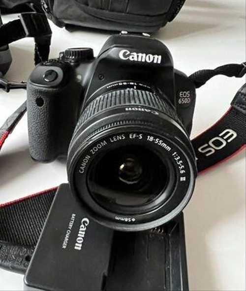 Зеркальный фотоаппарат Canon + вспышка