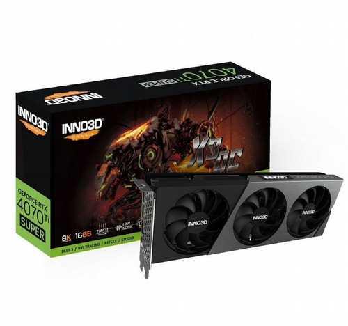 Inno3D RTX 4070 Ti Super X3 OC Видеокарта Новая