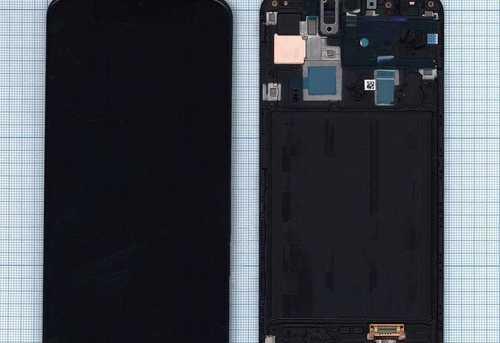 Дисплей Samsung Galaxy A30 A305F черный+рамка Orig
