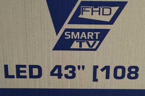 Пустая коробка от телевизора dexp F43F8000Q/G