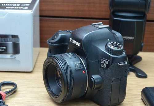 Canon 6D + Canon 50mm STM (новый в коробке)
