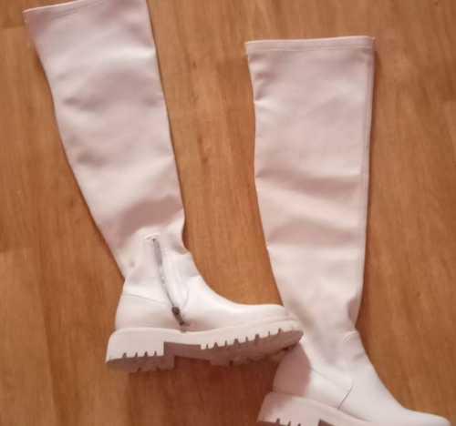 Кожаные сапоги