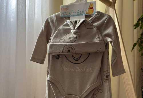 Комплект для новорожденного боди-шапочка-штаны 62