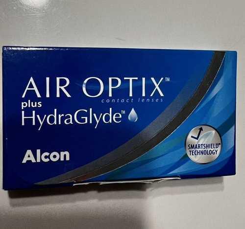 Линзы AIR optix plus hydraglyde от Alcon -3,25