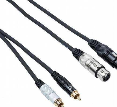 Кабель межблочный 2XLR-2RCA Bespeco EAY2F2R500 5 m