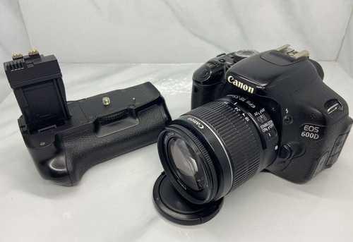 Зеркальный фотоаппарат Canon 600D + 18-55mm