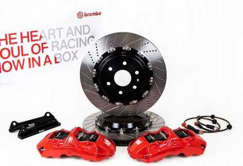 Тюнинг тормозов BMW M3 усиленные Brembo GT6 перед