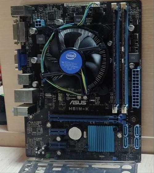 Комплект i3 2120/8gb DDR3/Asus H61m-k/cooler