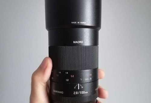 Объектив Samyang 100 мм f2.8 macro для Sony FE