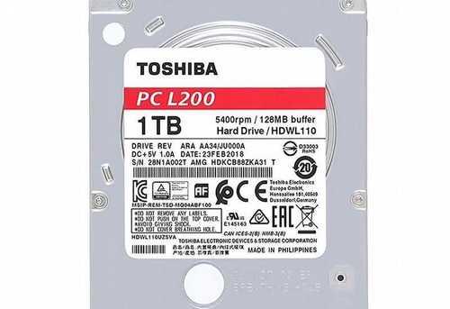 2.5" жесткий диск Toshiba L200 Slim 1Tb