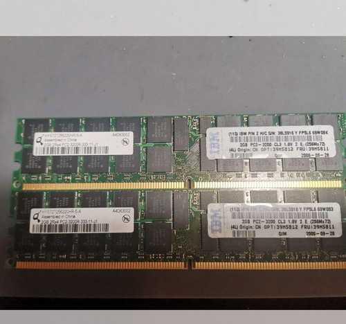 Серверная оперативная память 2Gb DDR2 ECC REG