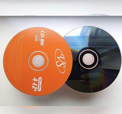 CD-RW (0,7Gb) перезаписываемые в комплекте 25 шт