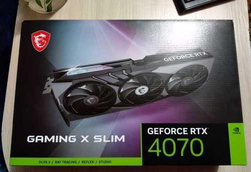 MSI GeForce RTX 4070 gaming X slim