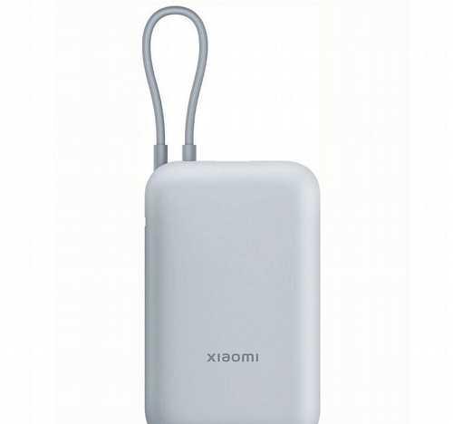 Внешний аккумулятор Xiaomi Power Bank 10000 mah 22.5W (BHR9073GL) со встроенным кабелем, голубой