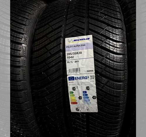 Michelin Pilot Alpin PA4 285/35 R20 и 255/40 R20 104Y