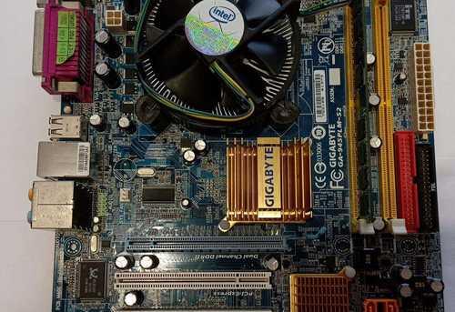 Комплект на LGA 775 (материнская плата + проц + ку