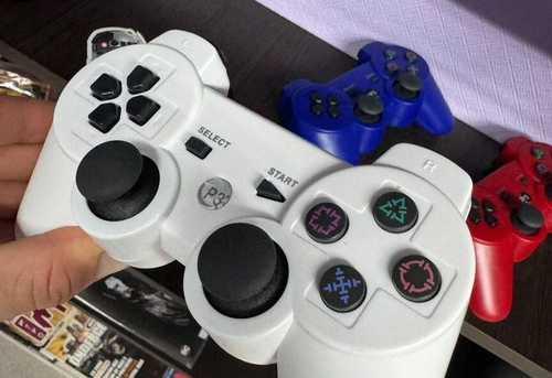 Геймпад dualshock 3 джойстик ps3 белый