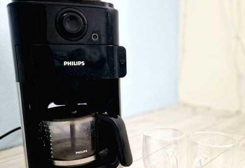 Автоматическая кофемашина philips grind & brew