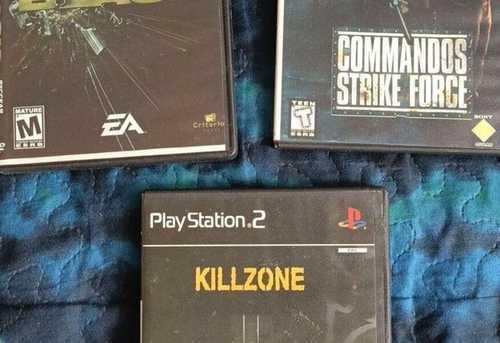 Игры для PS2 (Killzone, Black, Commandos) Playstat