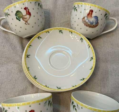 Villeroy boch spring awakening чайная пара 4 компл