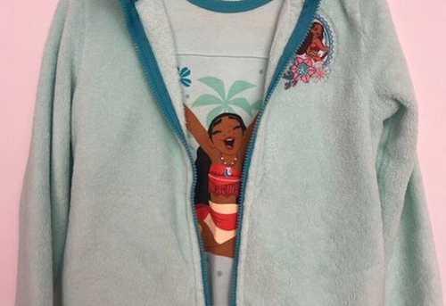 Флисовая кофта и футболка Disney 128-134