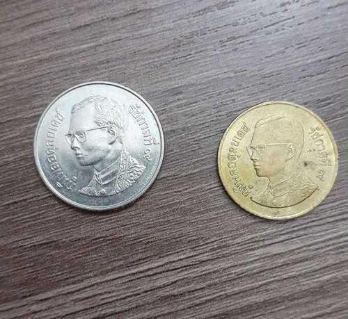 Монета 1 бат и 50сатанг