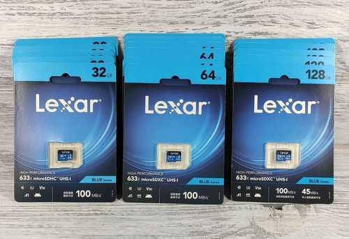 Карта памяти Lexar micro SD 32Gb/64Gb/128Gb