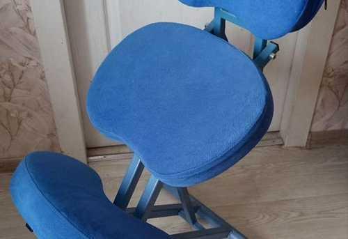 Коленный стул со спинкой растущий ортопедический