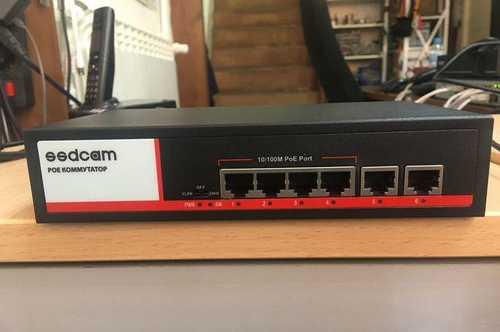 Ssdcam POE-54P Коммутатор 4 порта POE